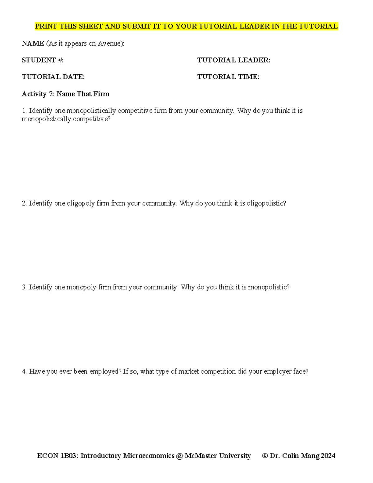 Activity 7 - aDWc - PRINT THIS SHEET AND SUBMIT IT TO YOUR TUTORIAL ...