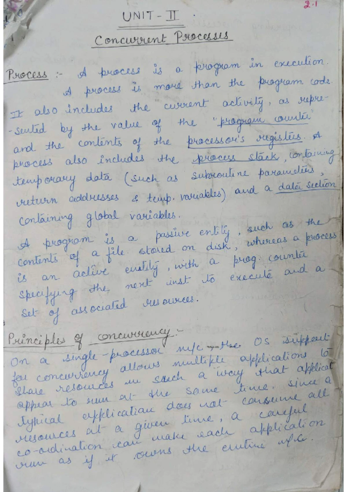 Operating System Handwritten Notes All Unit Operating System Lecture