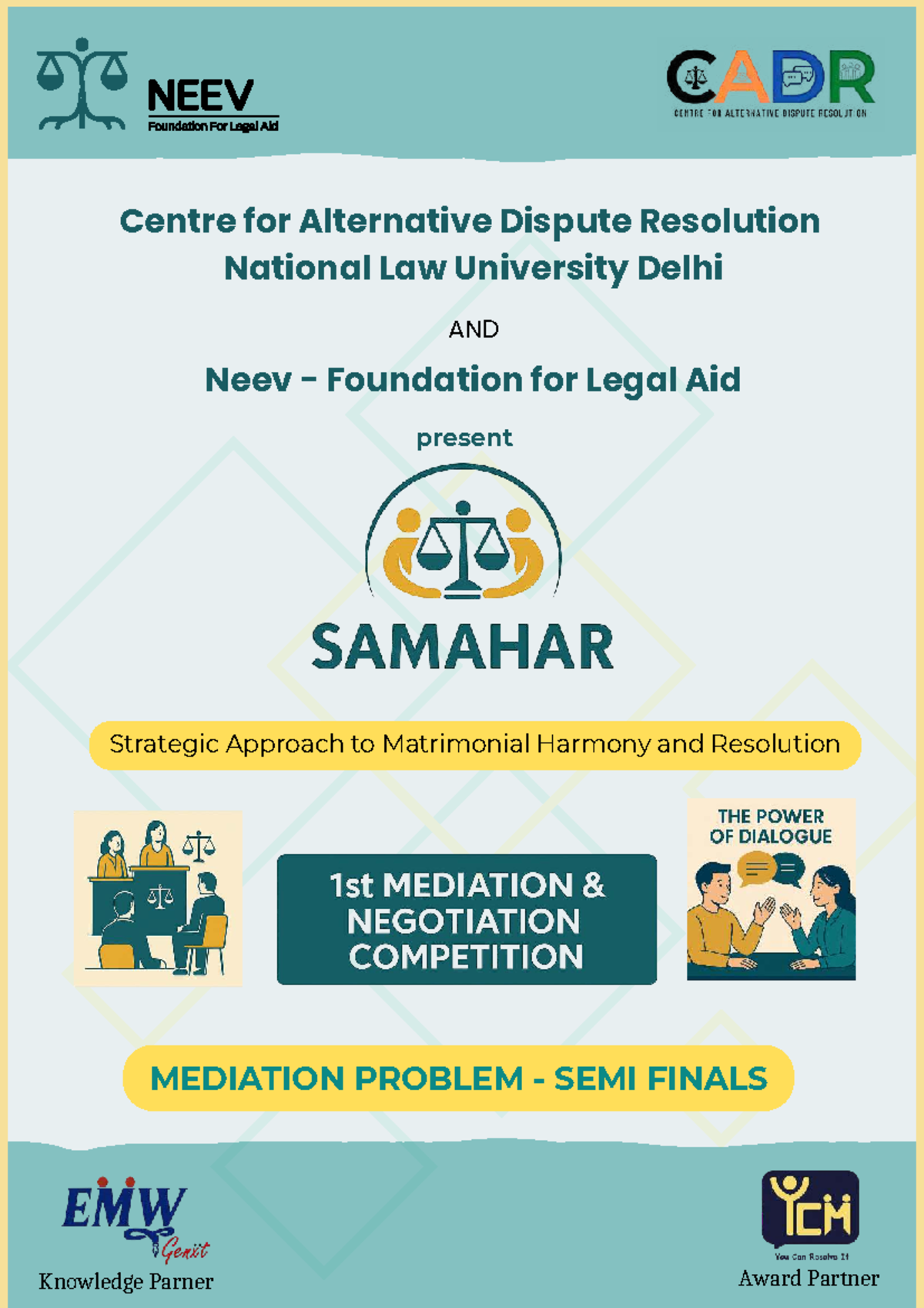 Mediation Problem Semi-Finals: Strategic Matrimonial Resolution - Studocu