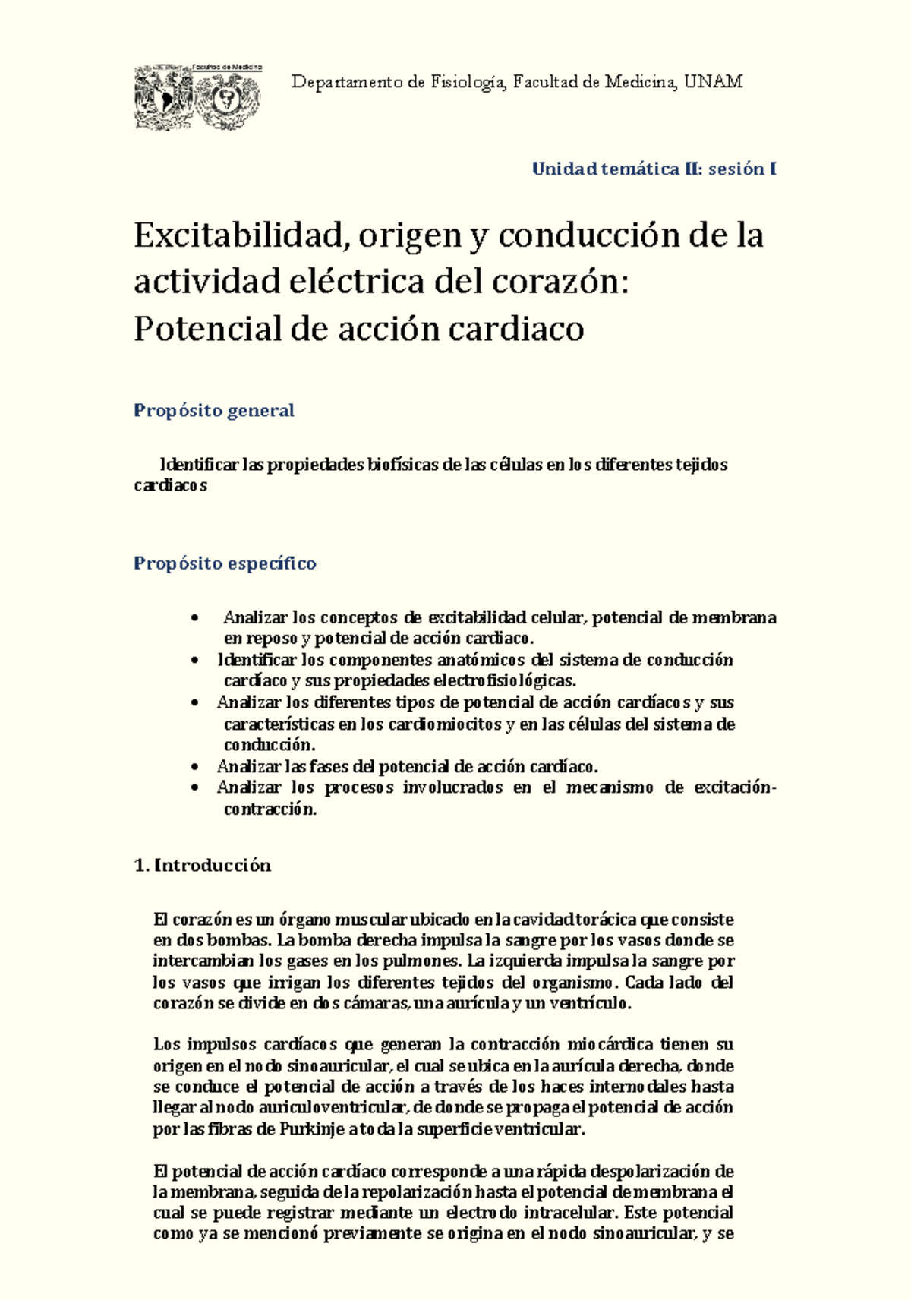 Material de Apoyo: Excitabilidad y Potencial de Acción Cardíaco ...
