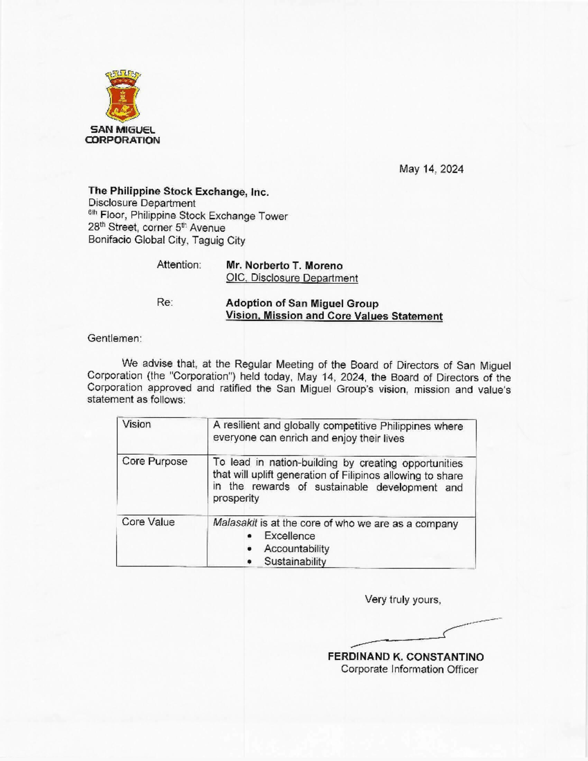 SMC Vision, Mission, and Core Values Statement Overview - Studocu