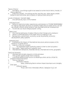 Chapter 5 Lecture - Chapter 5 Lecture Hegemonic war – war for control ...