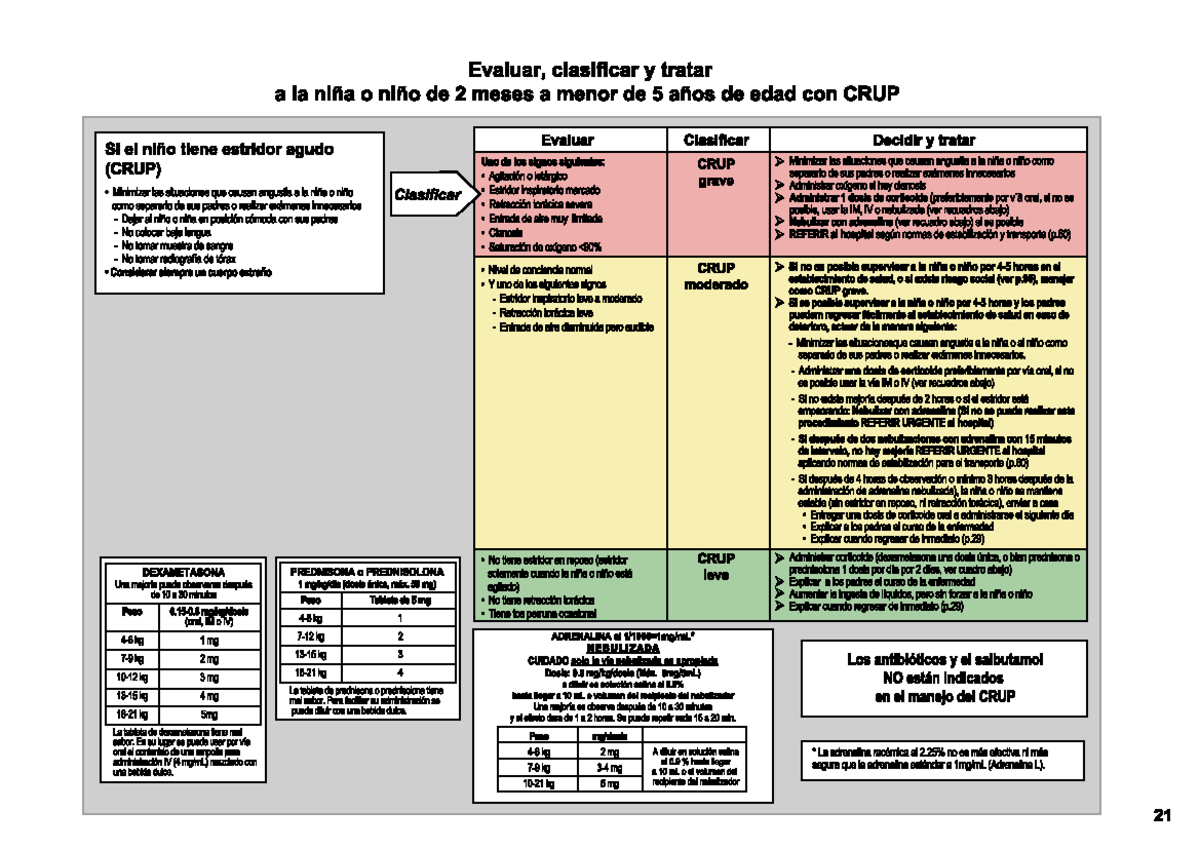 Aiepi-CRUP: Evaluación y Manejo del CRUP en Niños de 2 Meses a 5 Años ...