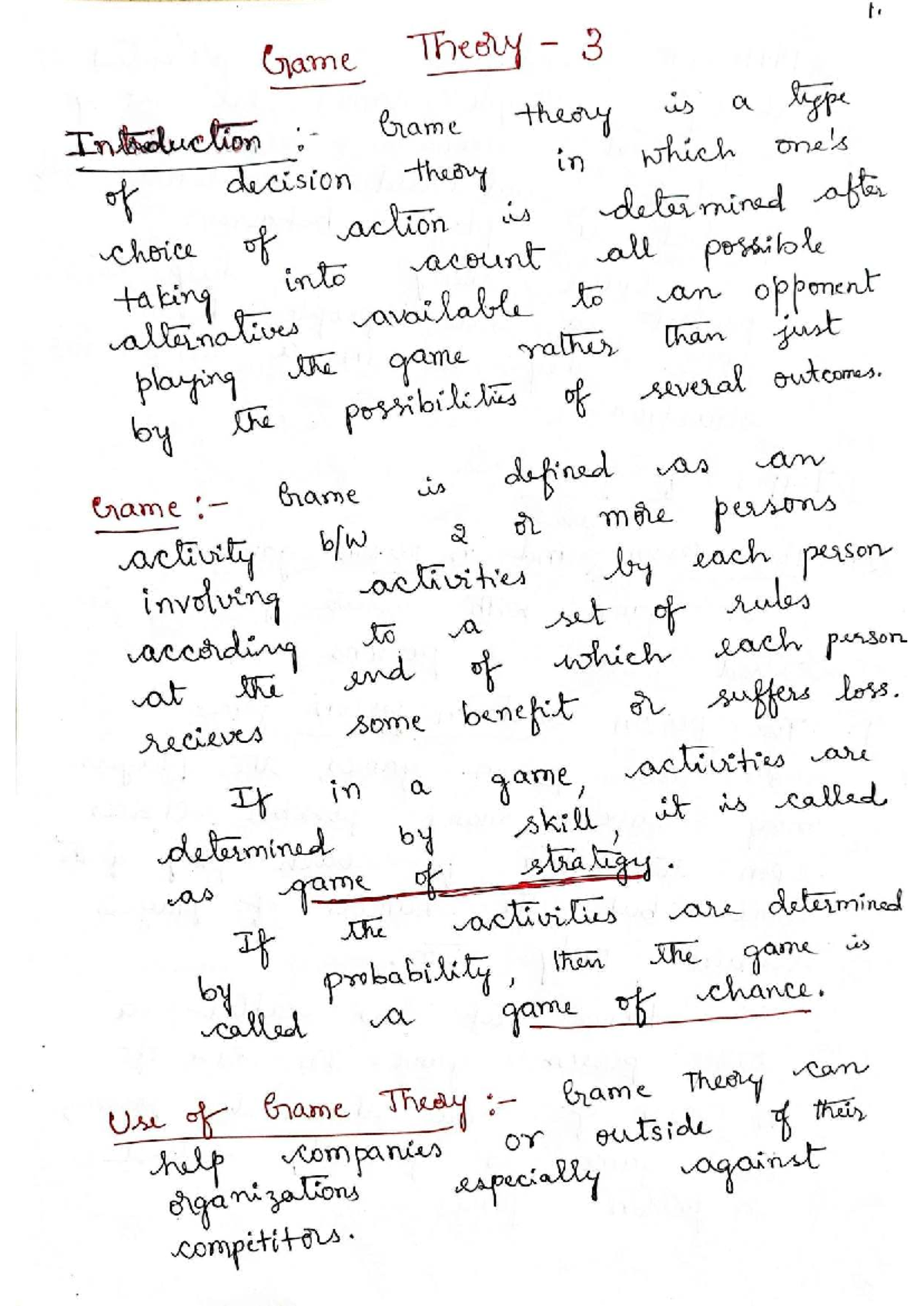 Game Theory 3: Introduction to Strategies and Payoffs - Studocu