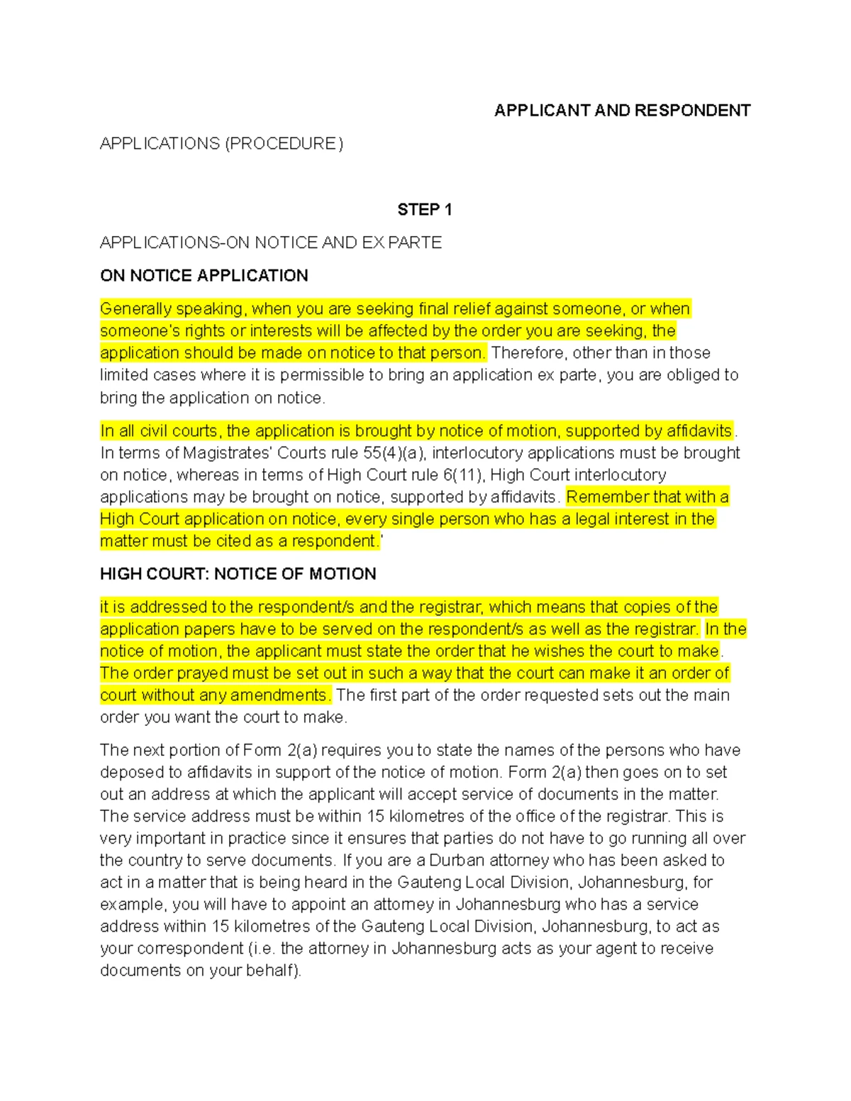 Notice in Terms of Rule 35 - Discovery Affidavit (Case No: 0209) - Studocu