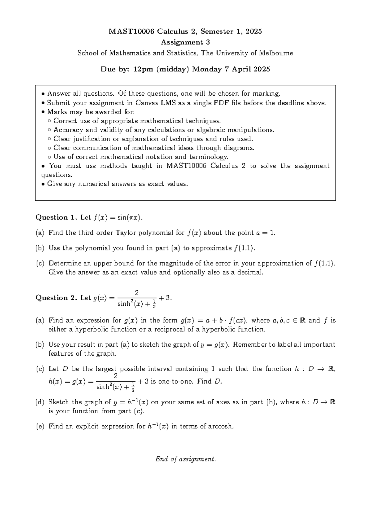 Assignment+3+MAST10006+2025s1-3 - MAST10006 Calculus 2, Semester 1 ...
