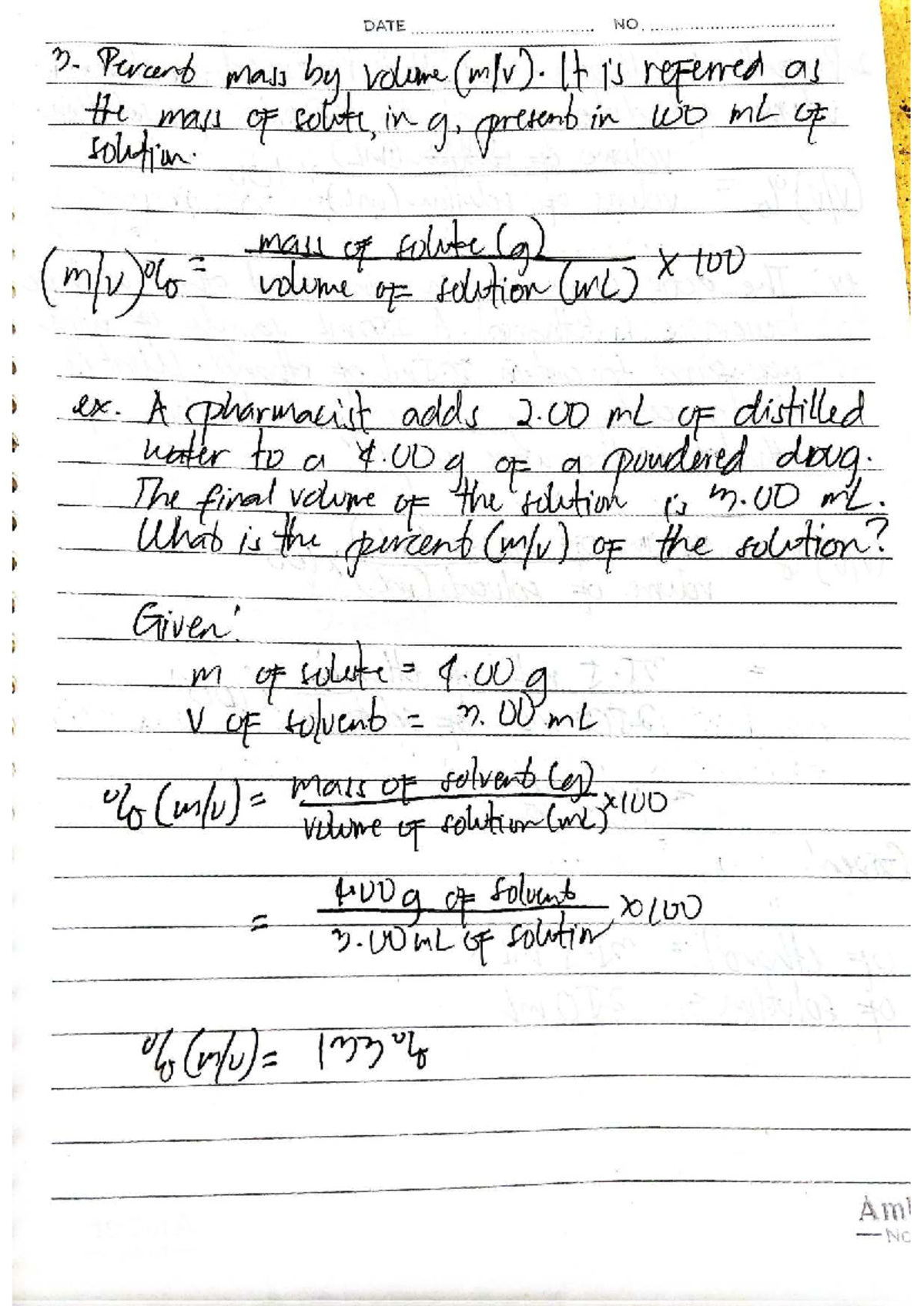 Physics: Concentration Calculations and Heat Transfer Notes - Studocu