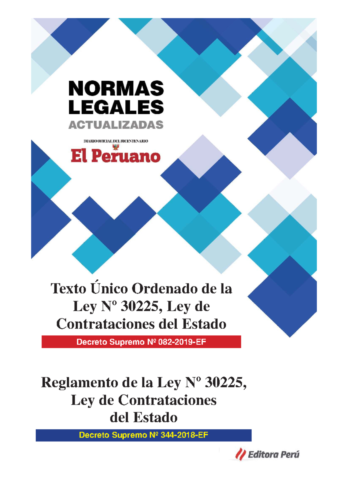 Texto Único Ordenado de la Ley Nº 30225: Ley de Contrataciones del ...