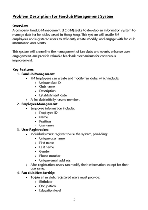 IS3331 Exercise 03 Solutions - Database Management - CityU - Studocu