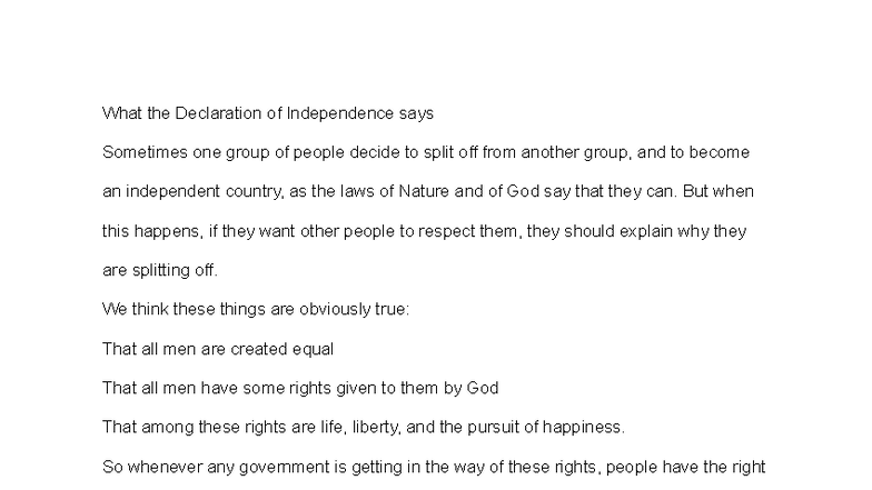 Declaration of Independence Analysis: Key Points and Grievances - Studocu