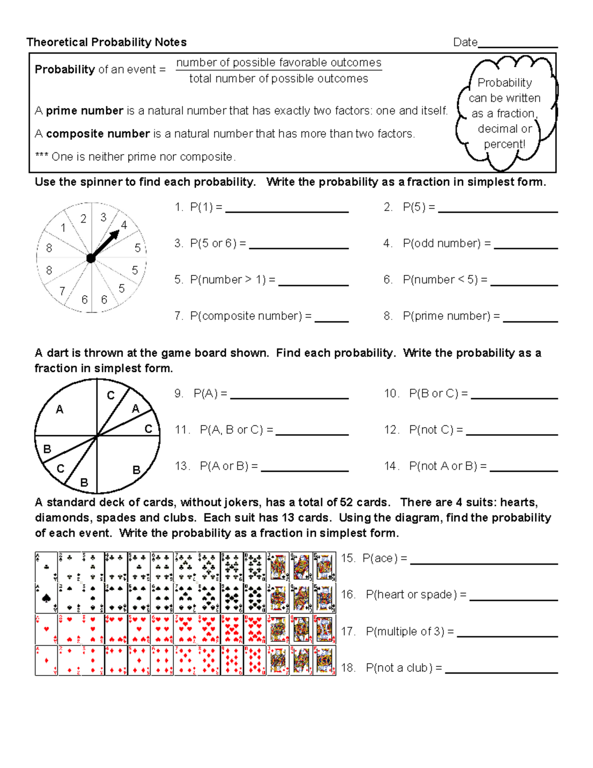 Notes - Theoretical Probability Notes - Theoretical Probability Notes ...