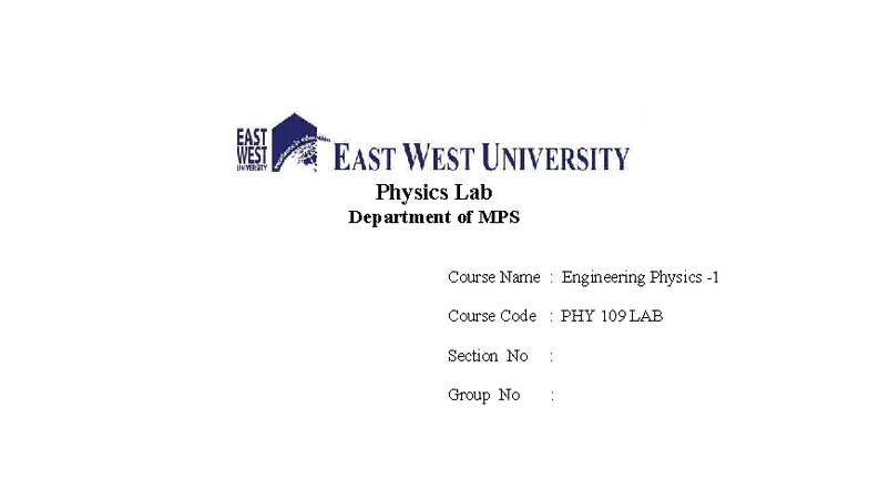 PHY 109 LAB: Experiment 7 - Speed of Sound Using Transducers - Studocu