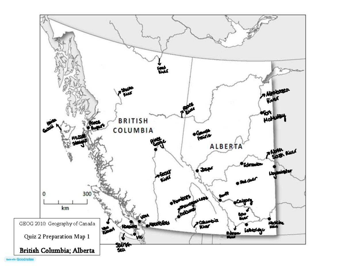 GEOG 2010: Quiz 2 Prep on Isolines and Canadian Geography - Studocu