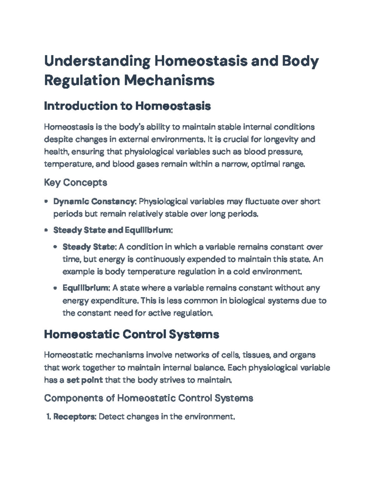 Homeostasis: Understanding Body Regulation Mechanisms and Systems ...