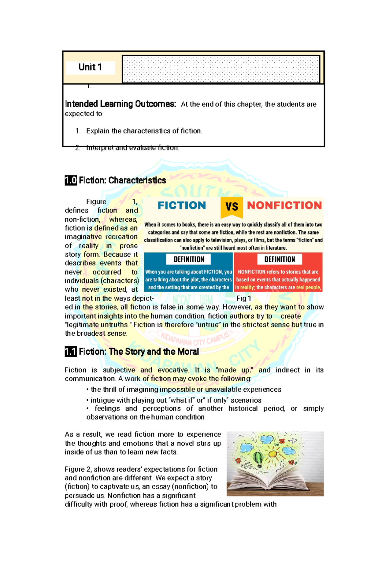 Eng Ed 211: Understanding and Analyzing Fictional Works - Studocu