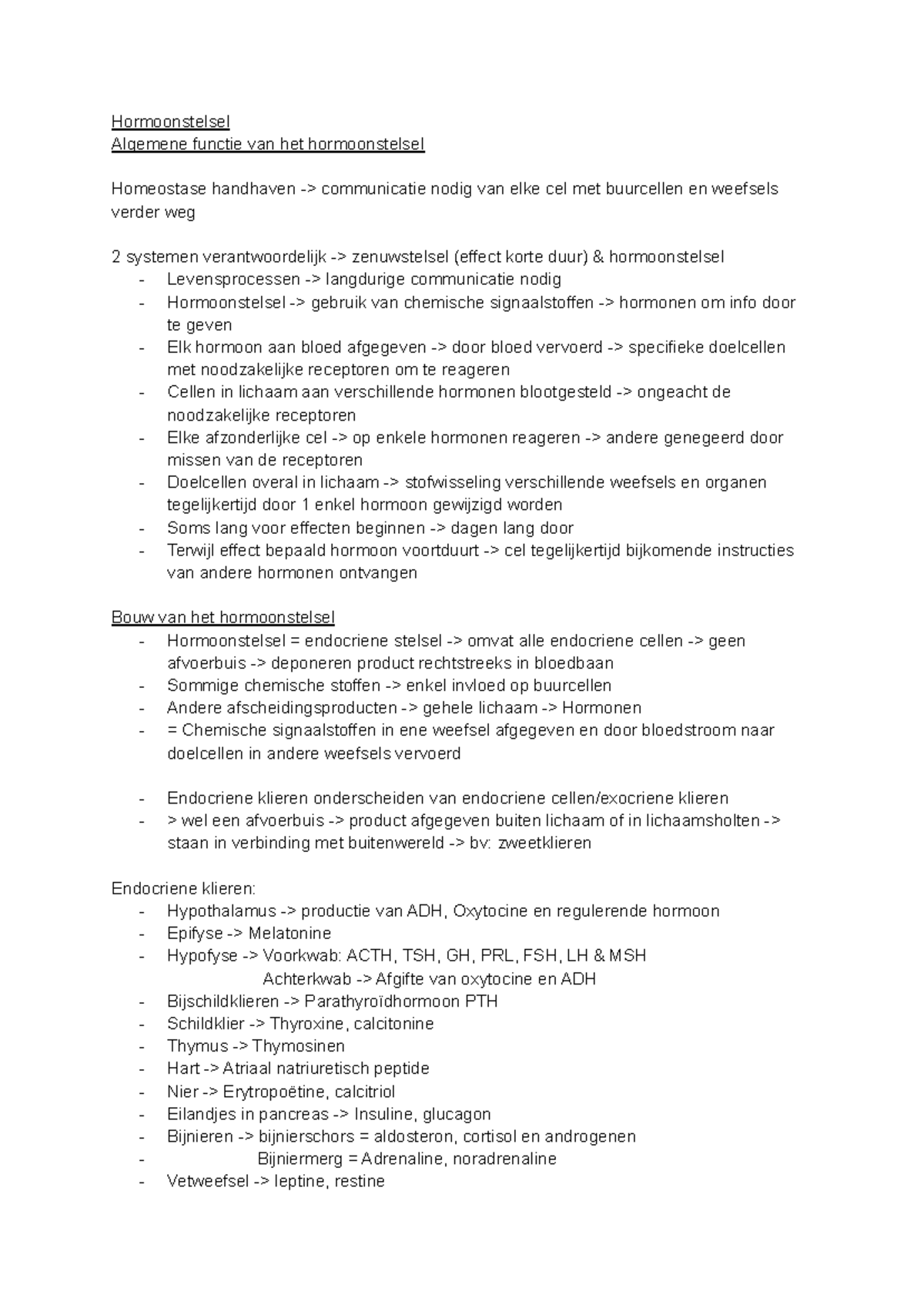 Hormoonstelsel: Functies, Regulatie en Endocriene Klieren (Biologie 101 ...