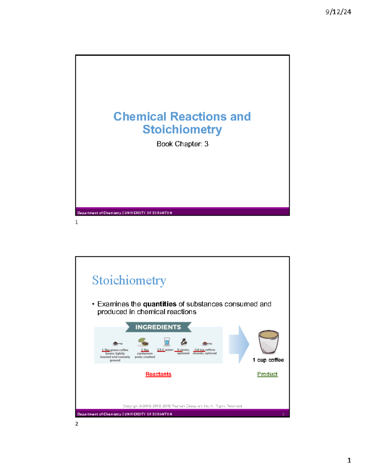 Chapter 3 - Chemical Reactions and Stoichiometry - Copy - Department of ...