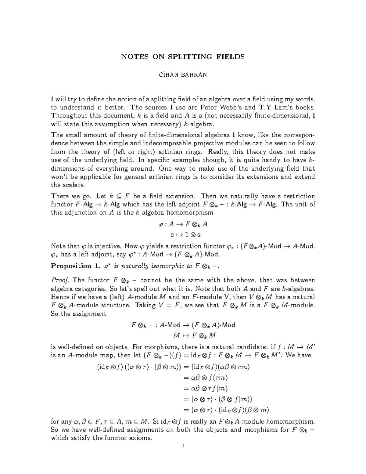 Splitting Fields: A Comprehensive Study on Polynomial Roots (MATH 101 ...