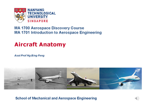 MA1700 Cheat Sheet - Fuselage-carries payload, produces some lift ...