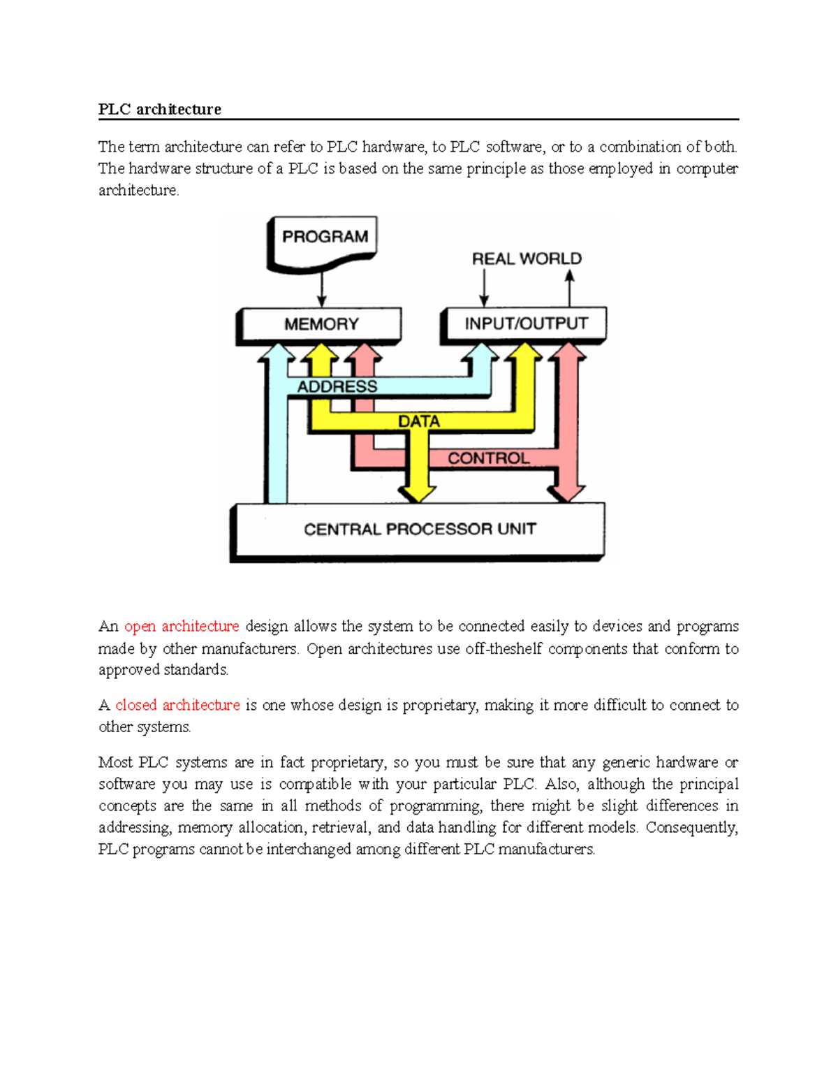 PLC Architecture Lecture 2: Understanding Hardware & Software Design ...