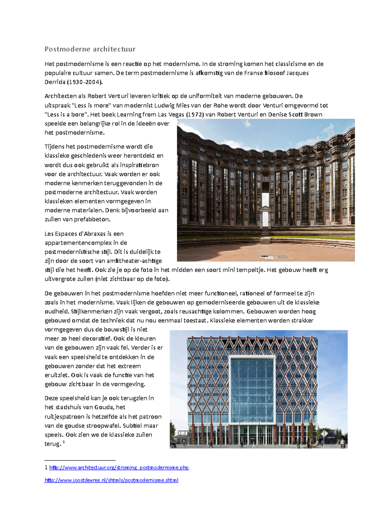 Postmodernismus Post Modernisme – Mio Spruit