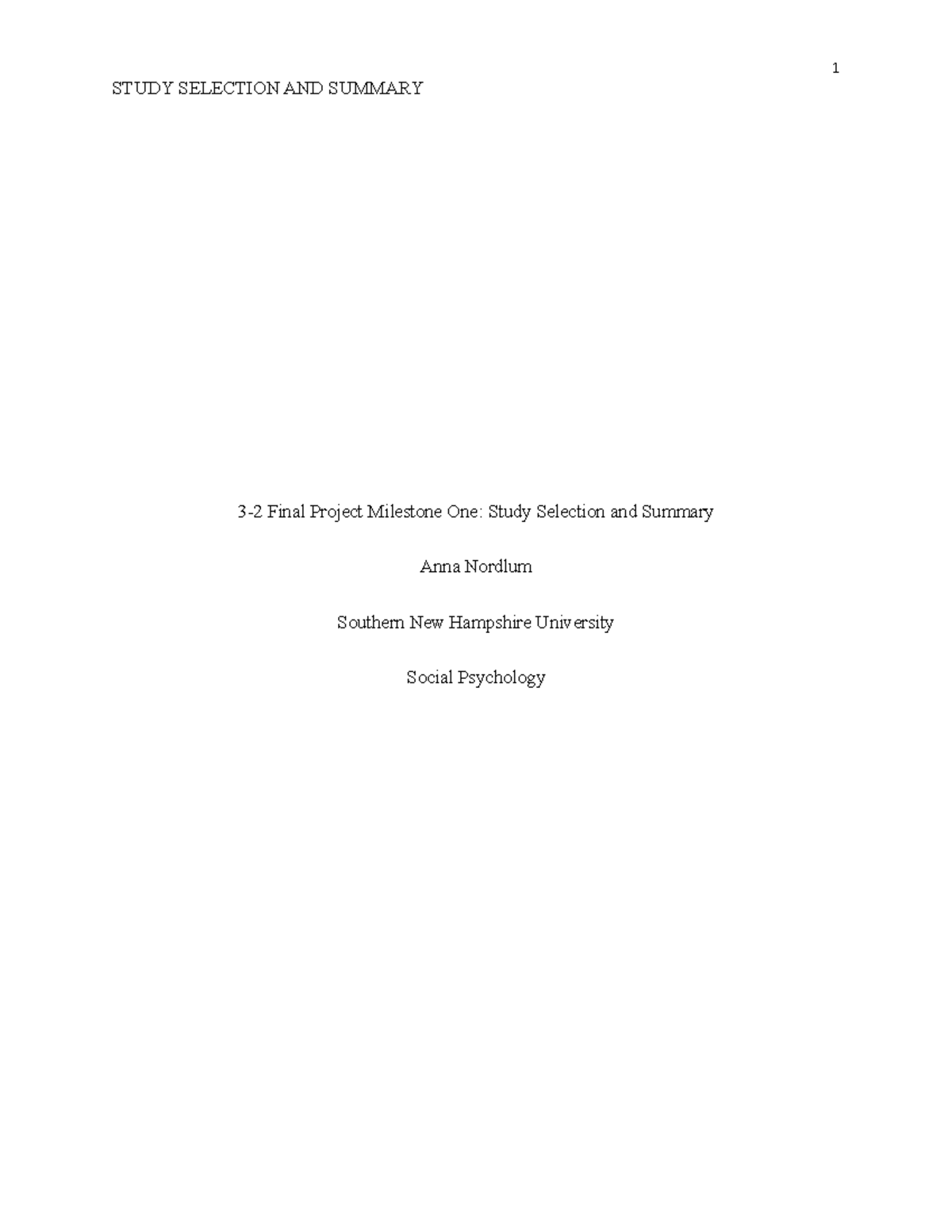 3-2 Final Project Milestone One: Study Selection & Summary Analysis ...