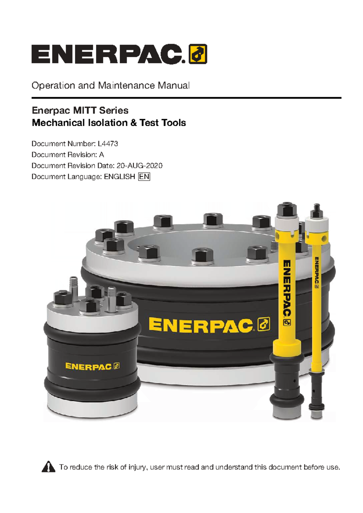 MITT Series Mechanical Isolation Test Tools - Instructions & Repair ...
