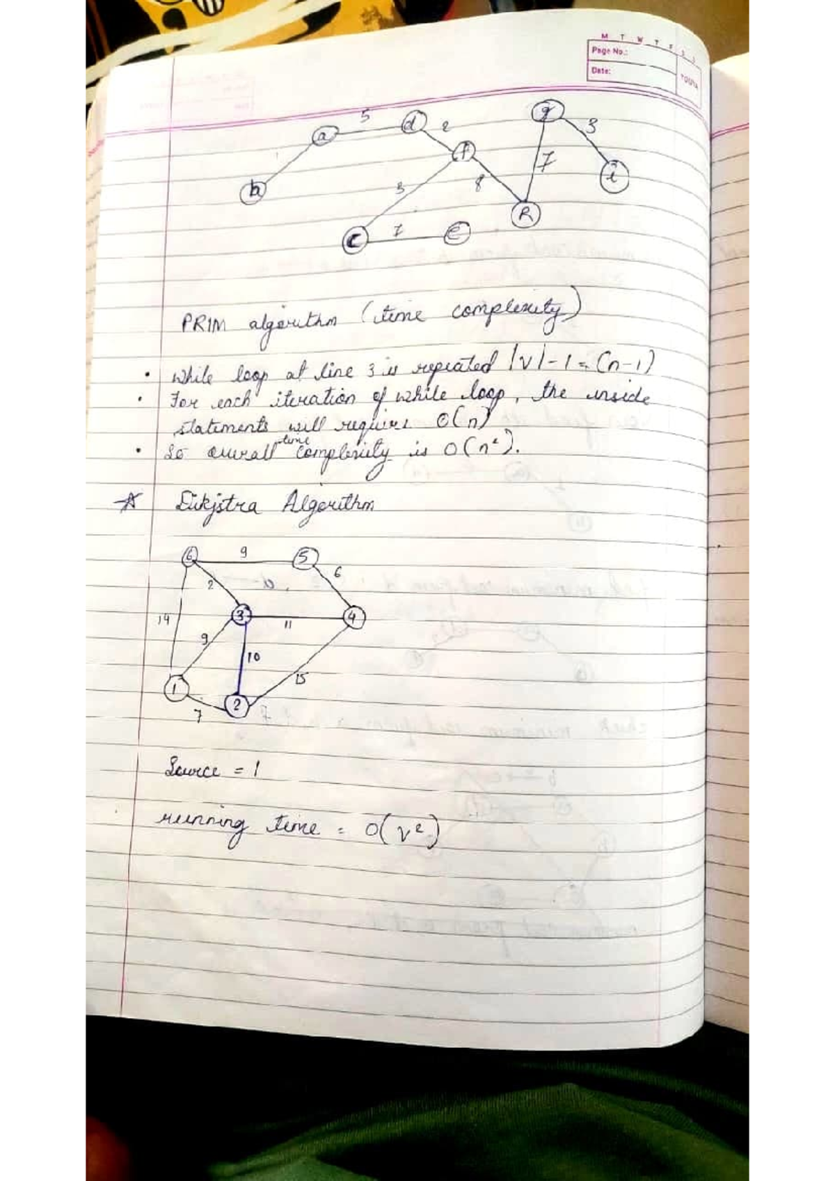 Algorithm Analysis: Time Complexity of PRIM and Dijkstra (CS101) - Studocu