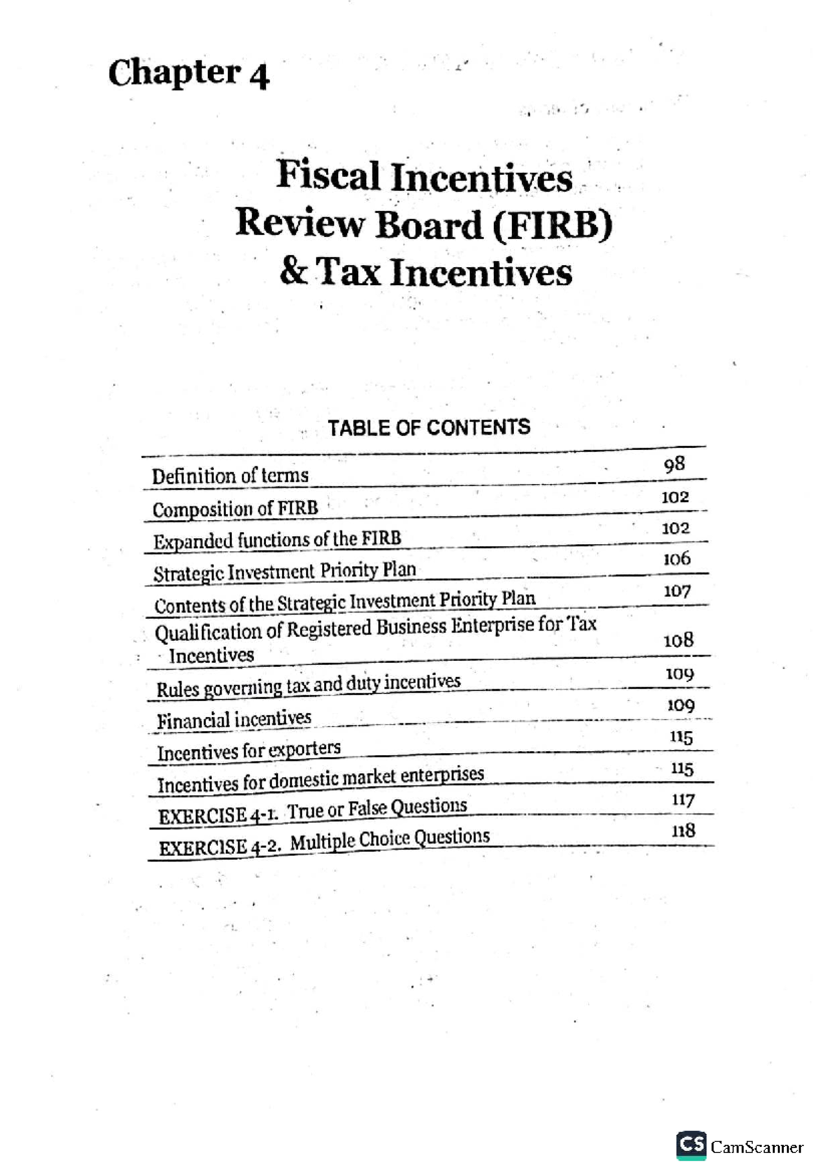 Chapter 4: Fiscal Incentives Review Board (FIRB) Tax Incentives ...