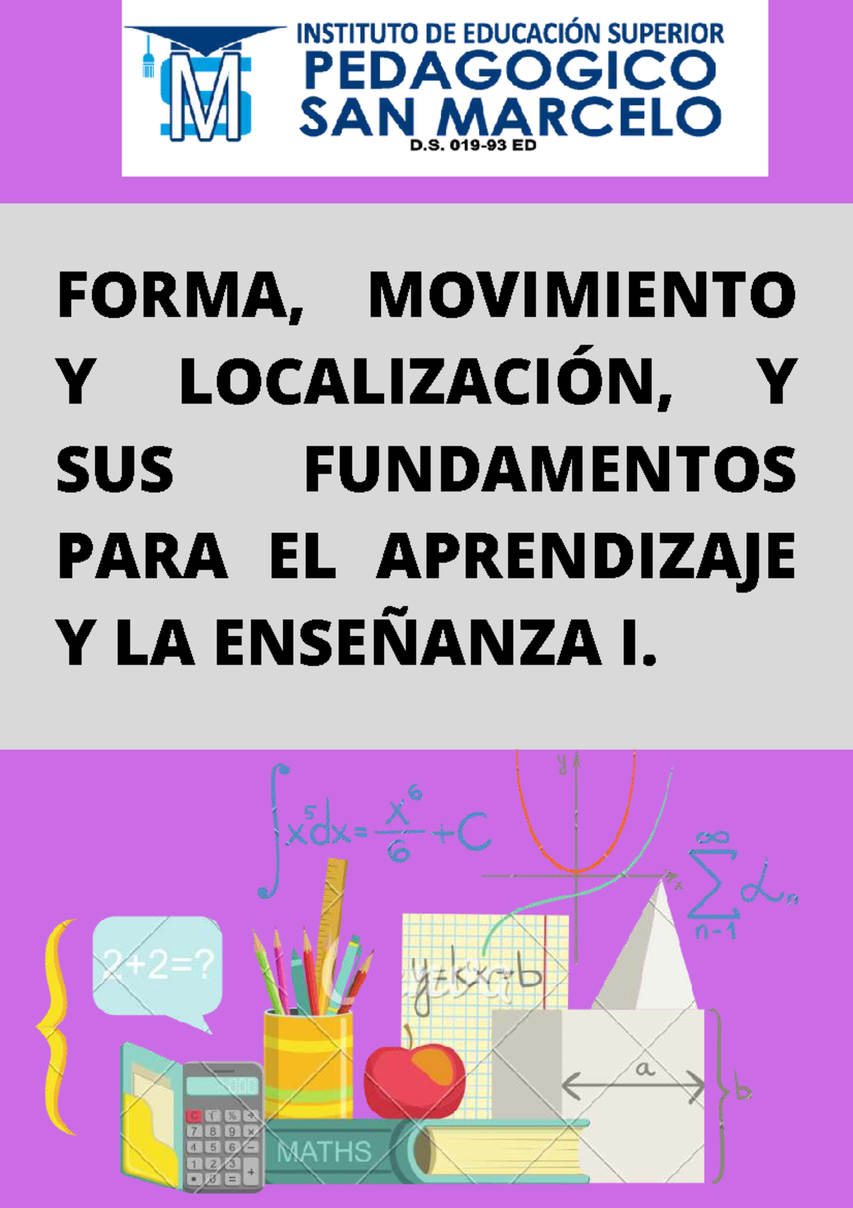 Módulo III: Forma, Movimiento y Localización en Aprendizaje y Enseñanza ...