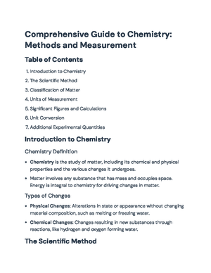 Metric Conversions and Density Calculations in Chemistry Guide ...