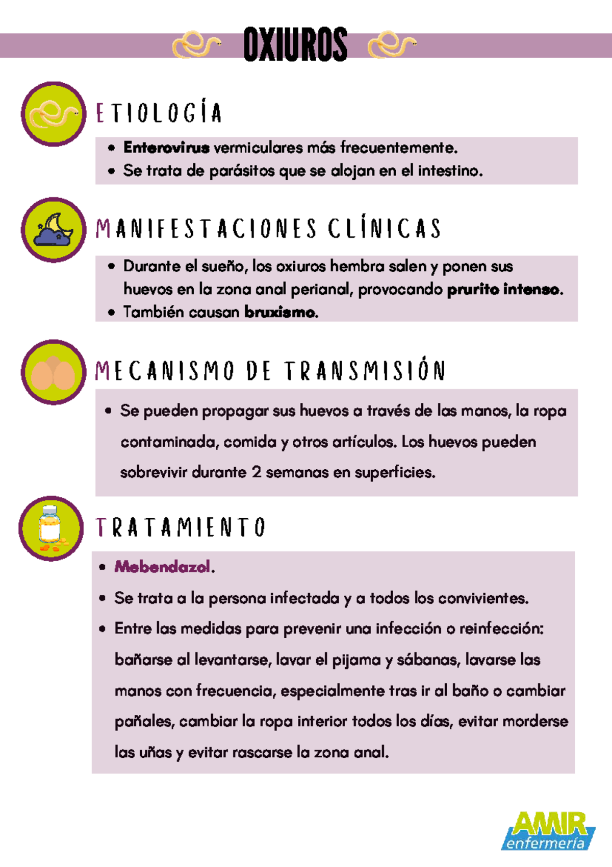 Resumen sobre Oxiuros y su Etiología - EIR 104 - Studocu