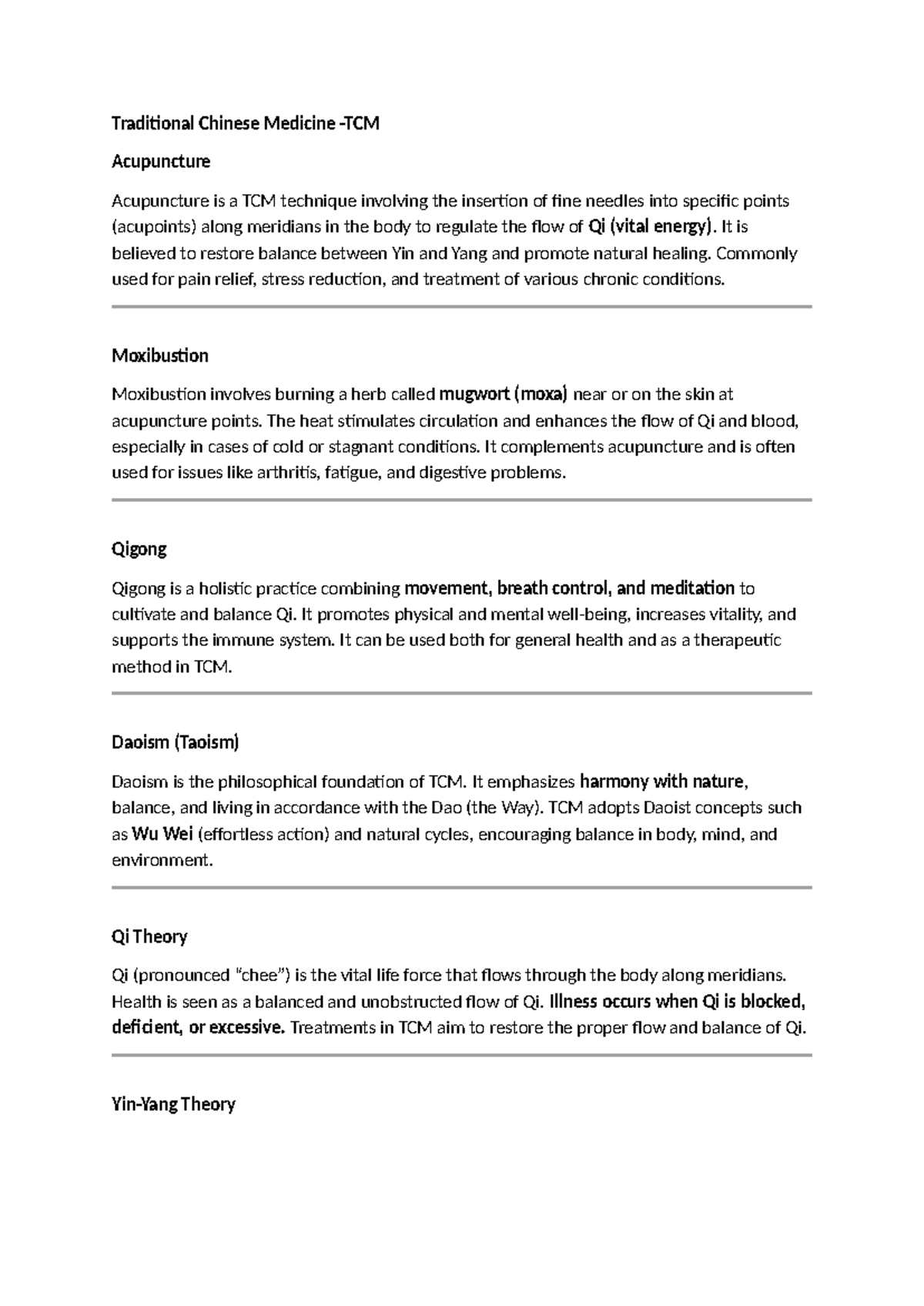 Eastern Perspectives Mod 3: Understanding Traditional Chinese Medicine ...