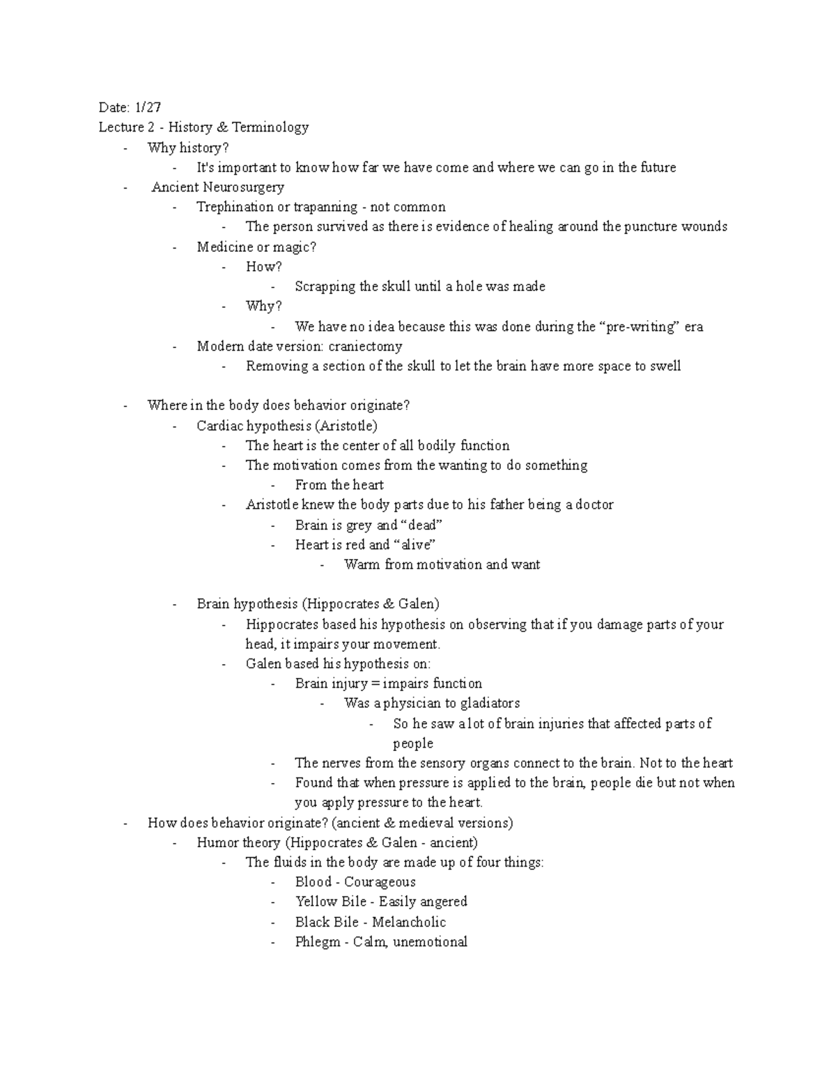 Neuropsych Notes: Lecture Series on History, Anatomy, and Function of ...