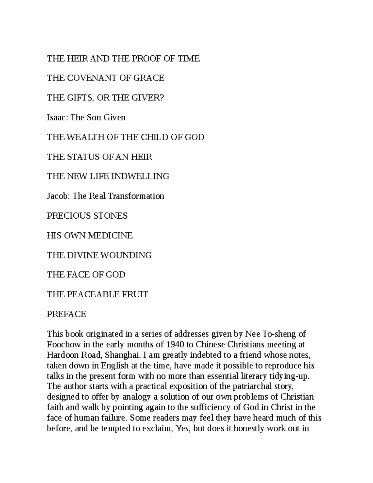 The Covenant of Grace: Insights from Abraham, Isaac, and Jacob - Studocu