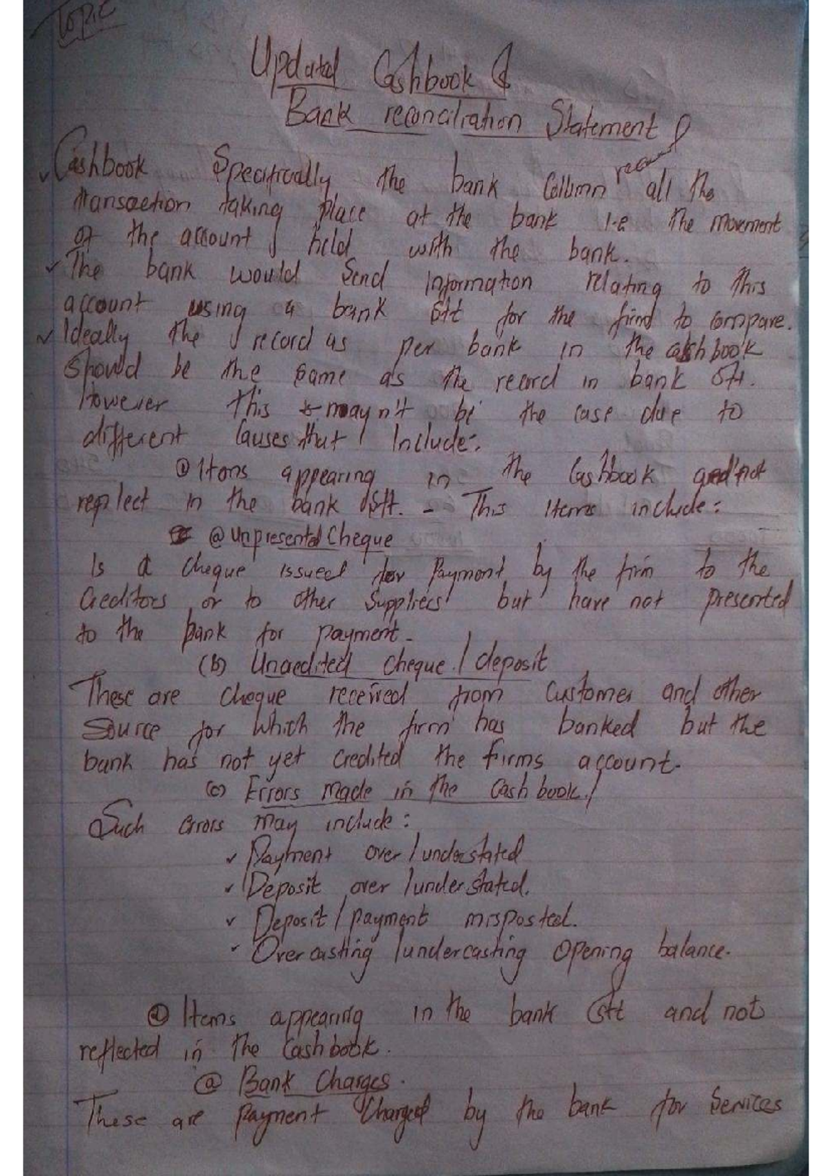 Bank Reconciliation Notes: Understanding Cashbook & Bank Statement ...