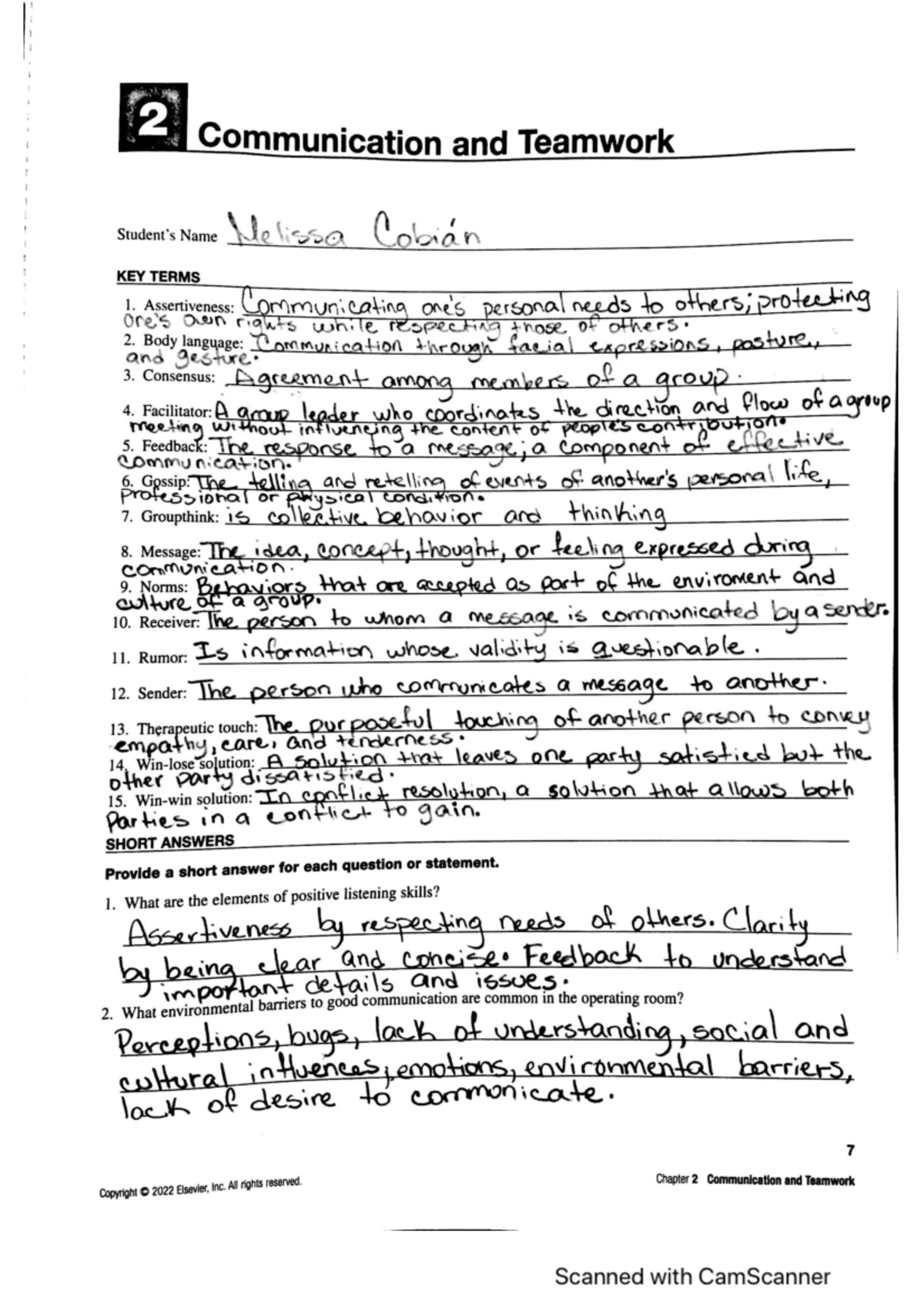 Communication and Teamwork: Key Concepts and Applications (Ch 2) - Studocu