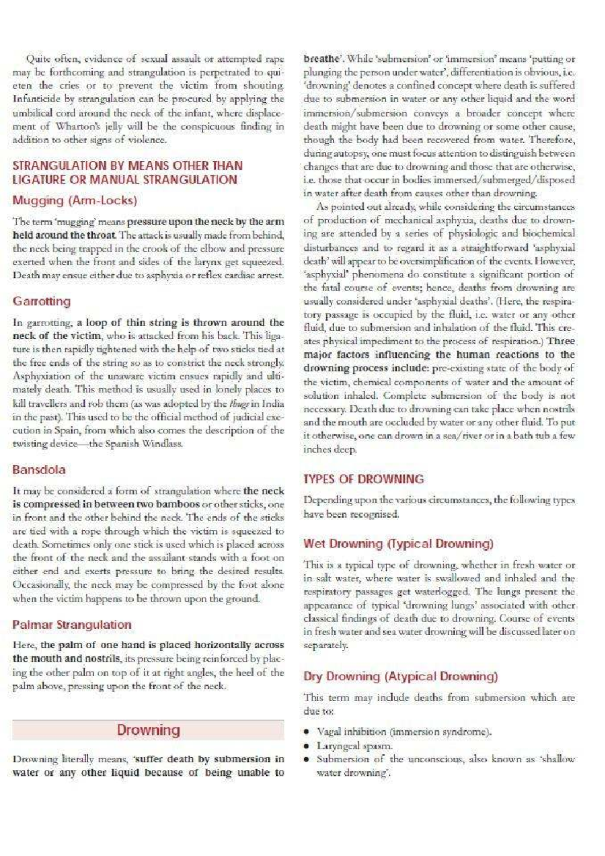 Unit 5: Drowning - Forensic Analysis and Mechanisms of Asphyxia - Studocu