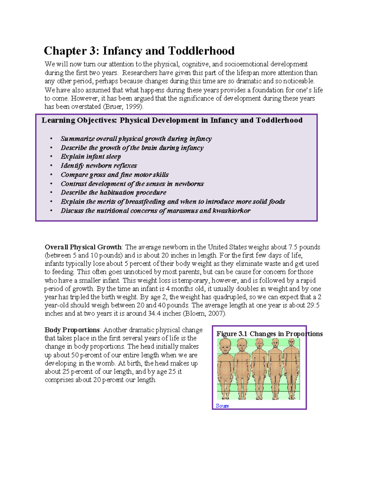 Chapter 3: Infancy and Toddlerhood - Developmental Milestones and ...