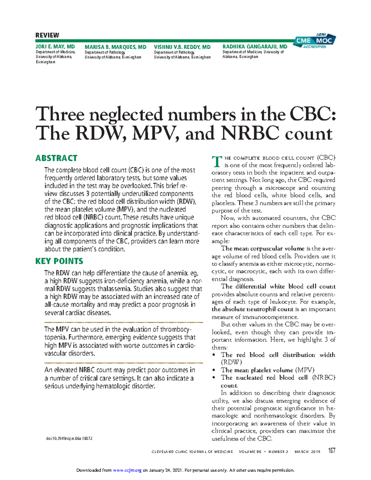 RBC Parameters - uugergefhdfhdndv dgrg - Three neglected numbers in the ...