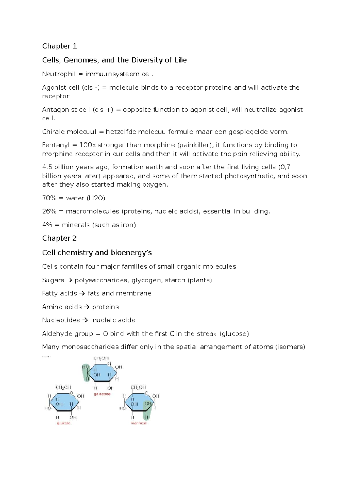 Chapter 1 - Cells, Genomes, and Diversity of Life (Practica) - Studeersnel