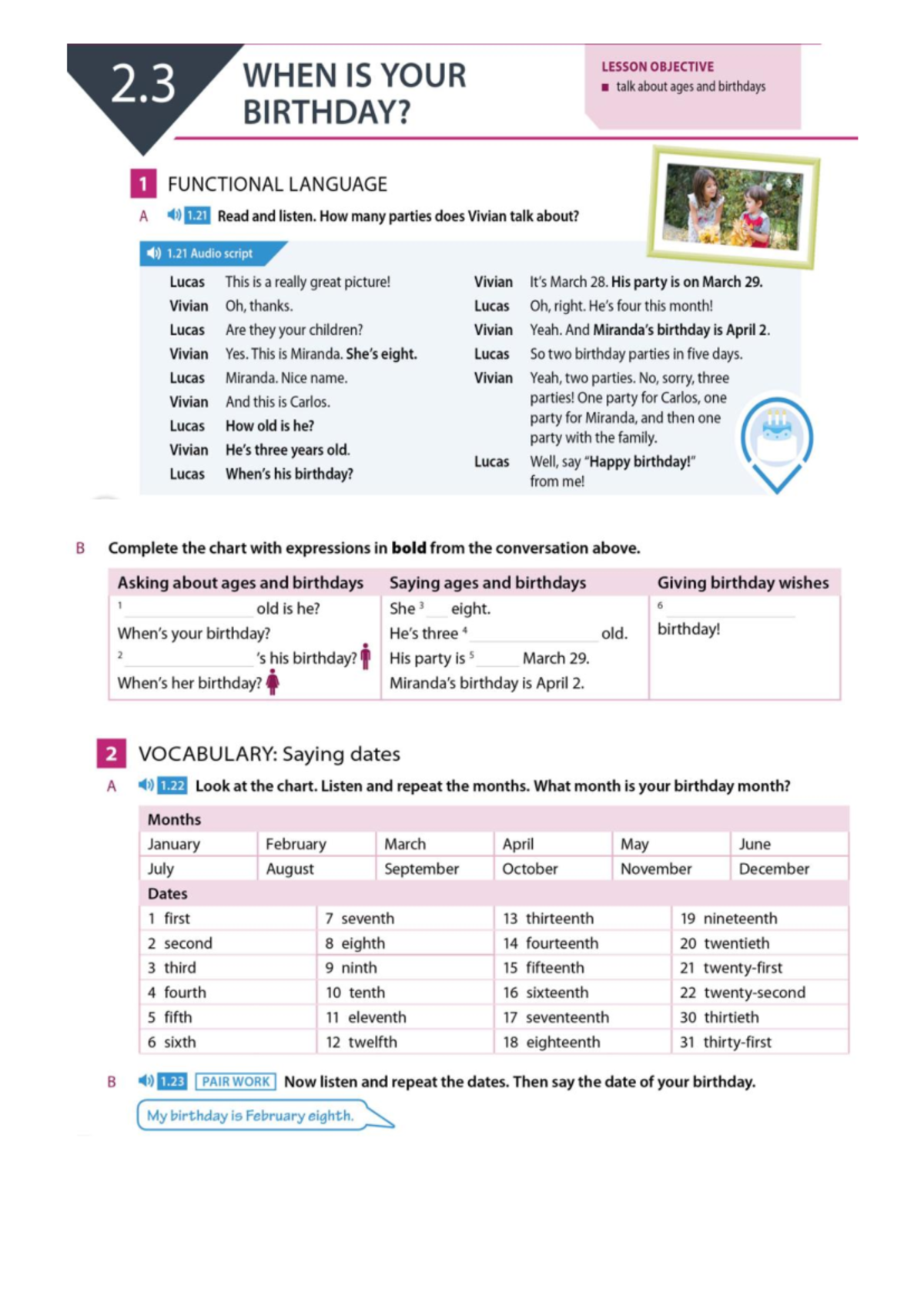 WEEK 5 Lesson on Ages and Birthdays - Functional Language - Studocu