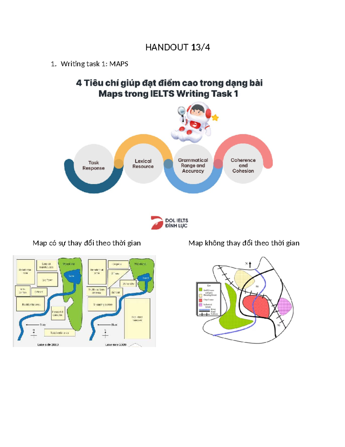 HANDOUT 1: Writing Task 1 - Analyzing Map Changes Over Time - Studocu