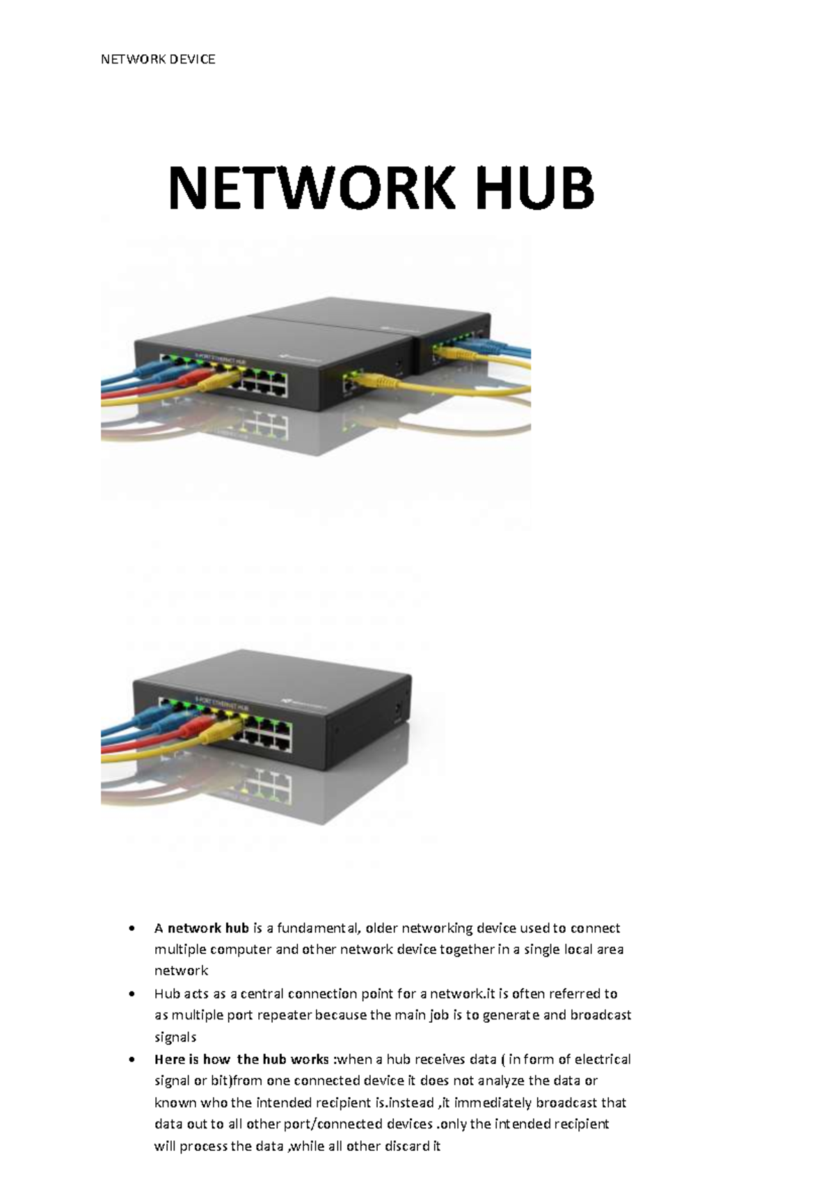 Networking Devices Overview: Hub, Switch, Bridge, Gateway, Firewall ...
