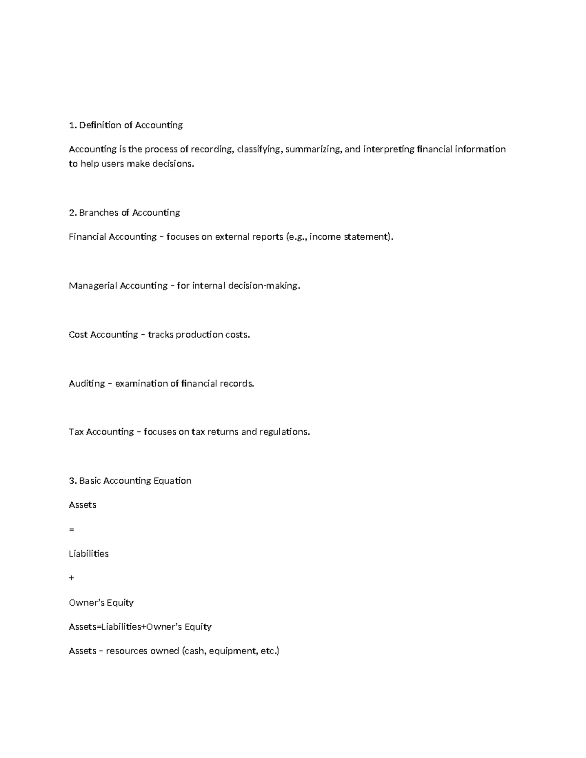 Advanced Accounting Terms: Key Concepts & Definitions - Studocu