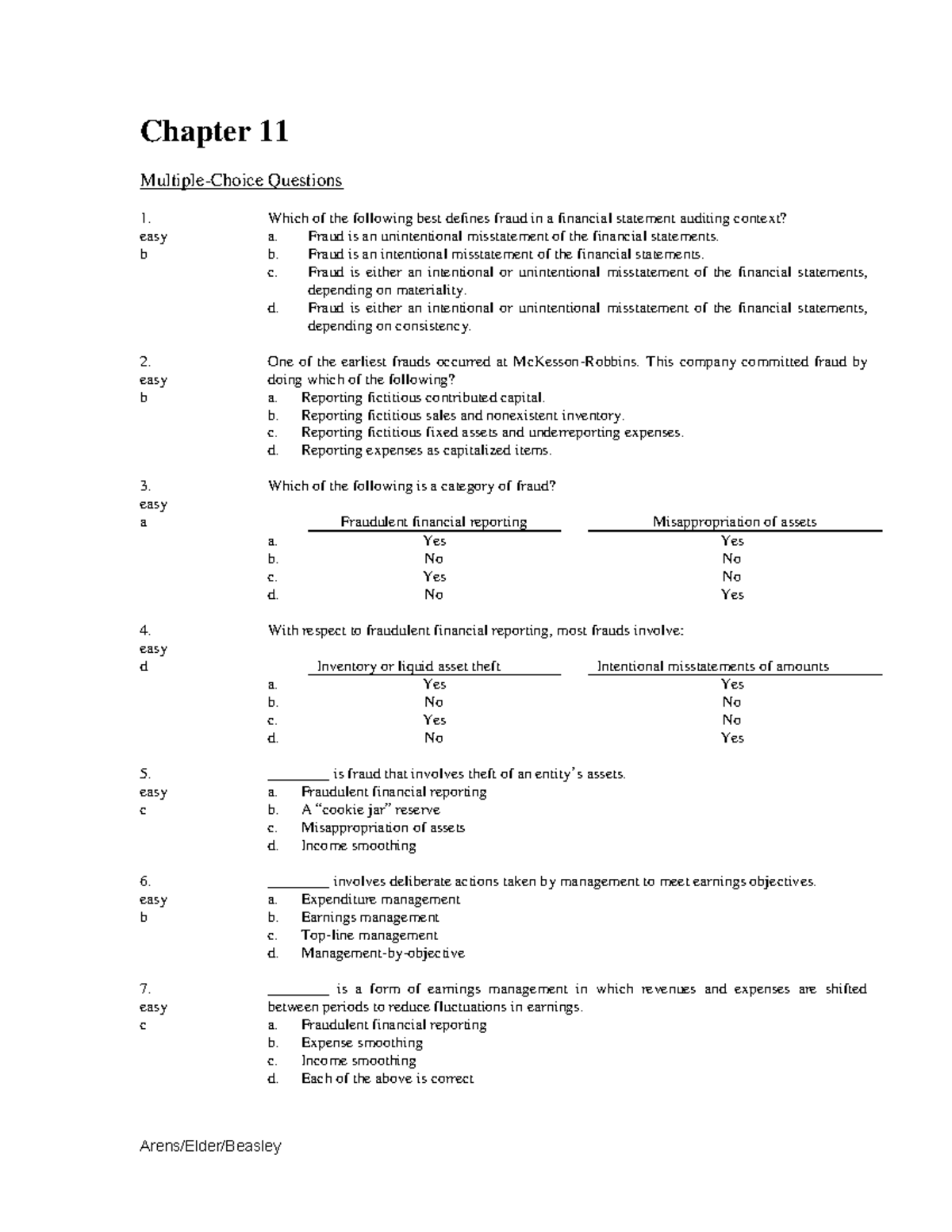 Chapter-11 - xcxcxcx - Chapter 11 Multiple-Choice Questions Which of ...