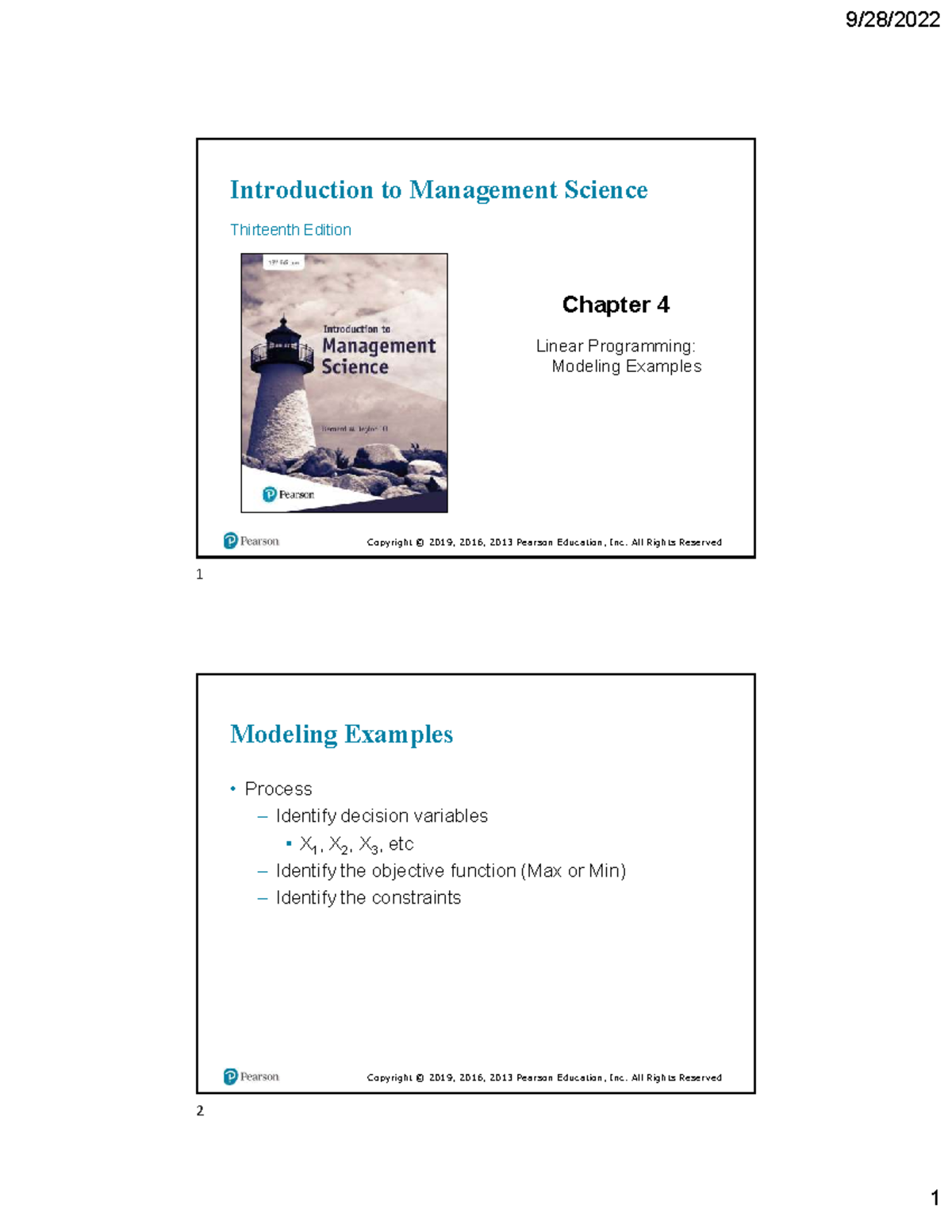 Chapter 4A - Lecture Notes on Linear Programming Models - Studocu