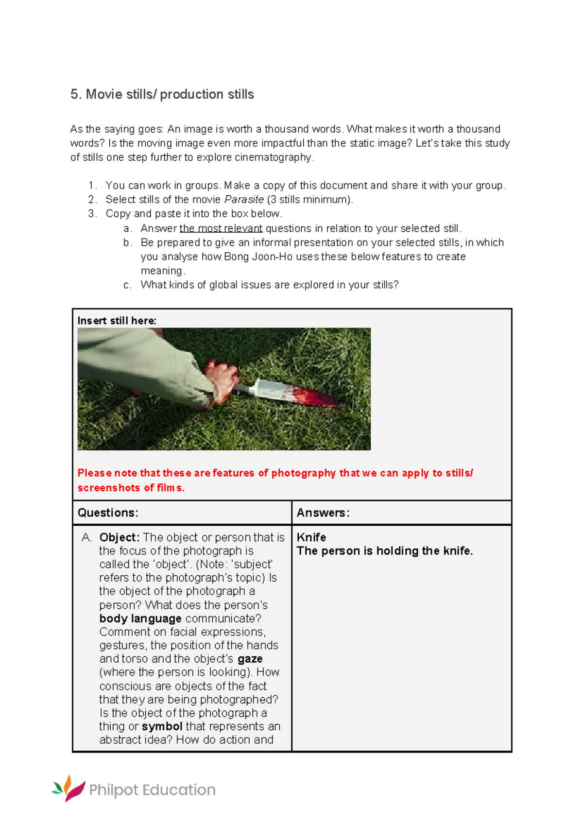 5. Movie Production Stills Analysis: Exploring Parasite's ...