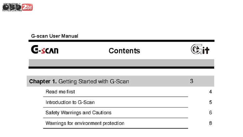 GScan User Manual: Comprehensive Guide to Basic Functions and ...