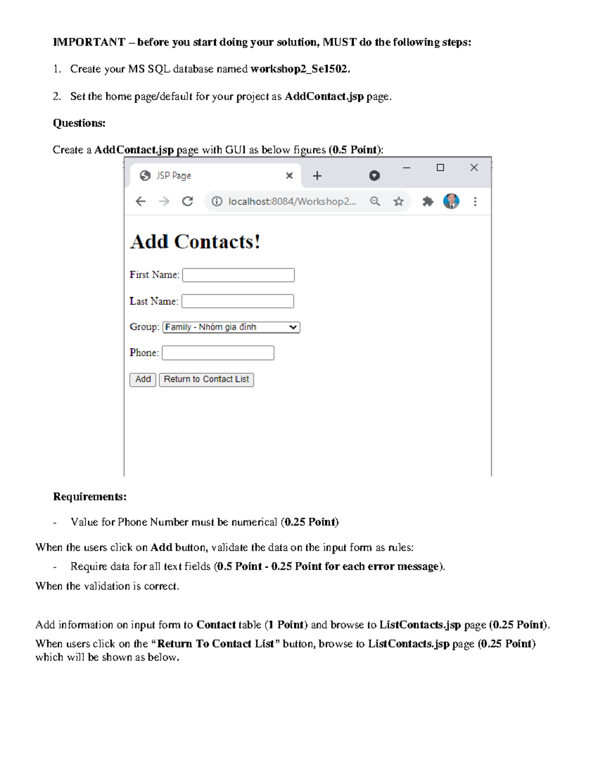 PRJ301 Final Exam: MS SQL Database Implementation Guide - Studocu